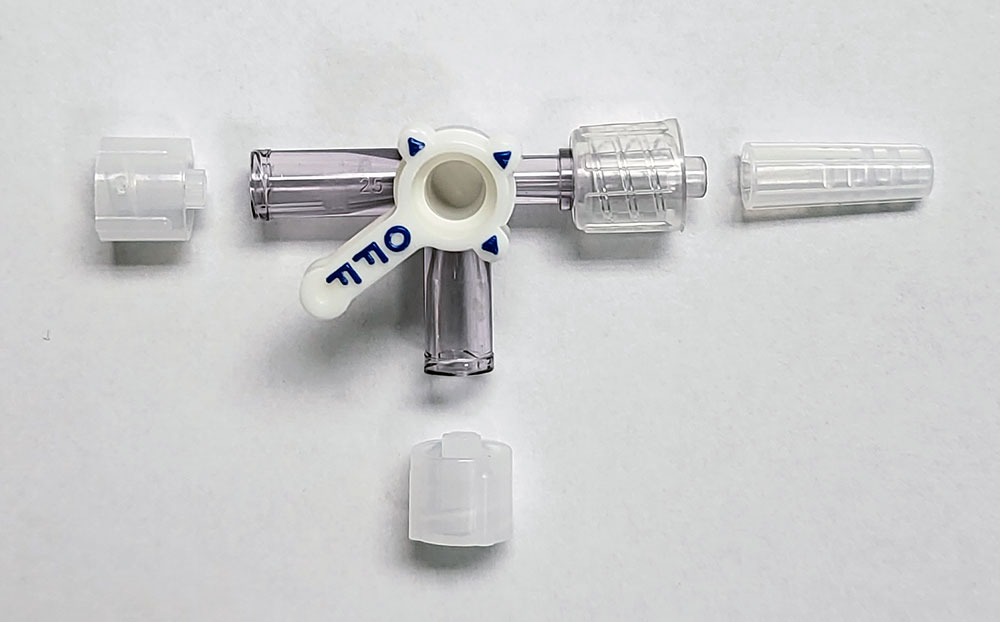 3-Way Stopcock Valve with Swivel Male Luer Lock | Enviro-Equipment, Inc.